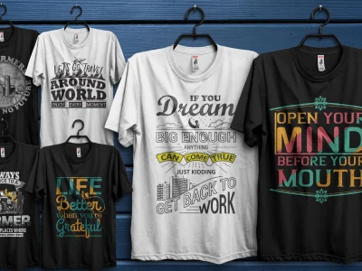 Awesome typography, vintage and distressed t shirt design | Upwork