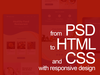 Responsive html/css conversion of your web designs/mockups | Upwork