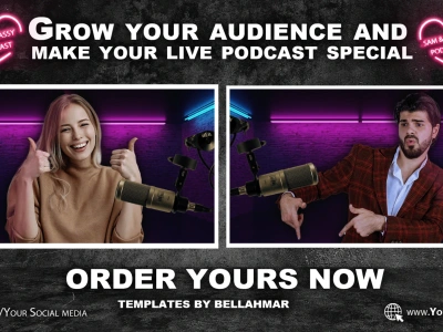 Streamyard, facebook, twitch overlays for your live stream | Upwork