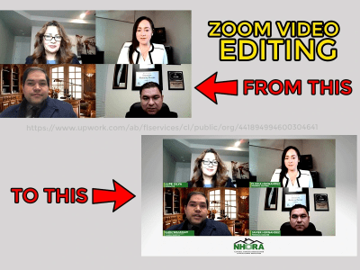 High Quality Zoom Meetings Video Editing with Background and titles ...