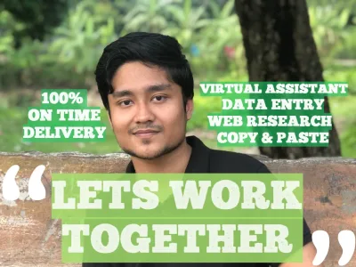 Data entry and web research work perfectly | Upwork