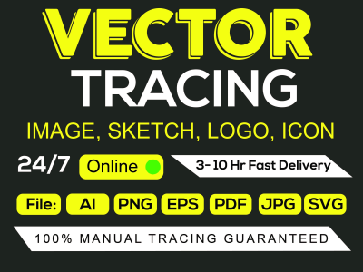 Manual Vector Tracing for any type of LOGO, IMAGE, ICON and Print ...