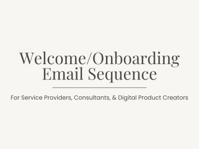 A custom welcome/onboarding email sequence | Upwork