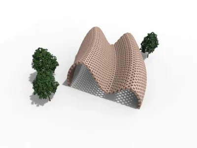 A complex parametric design of a pavilion,facade,etc in a short time ...