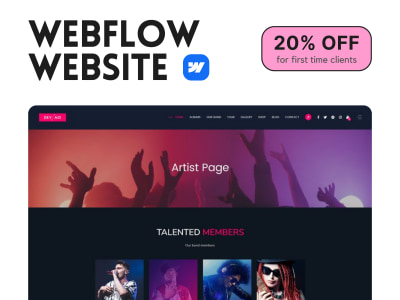 A fantastic webflow website design webflow redesign webflow saas | Upwork