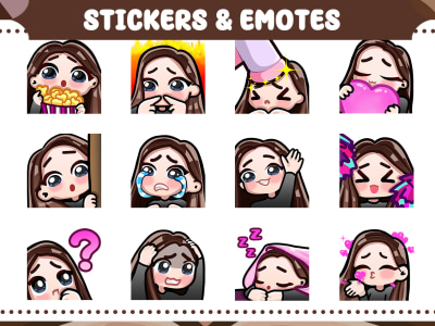 Your custom stickers , emotes , badges | Upwork