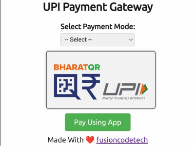 An UPI QR code generate tool that able to receive payment by upi id ...