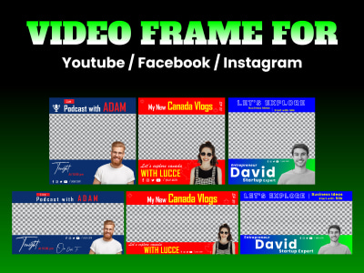 Png video frame for facebook, instagram video frame youtub video frame ...