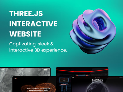 Three.js Interactive Website Development | Upwork