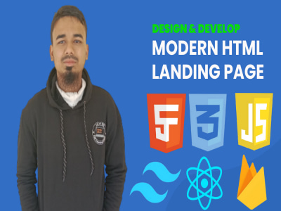 A modern website html landing page | Upwork
