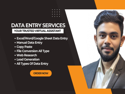 Data entry, copy paste, manual typing, PDF to excel word | Upwork