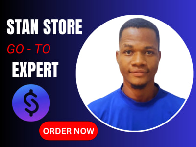 Stan store set up, digital products upload, stan store redesign | Upwork