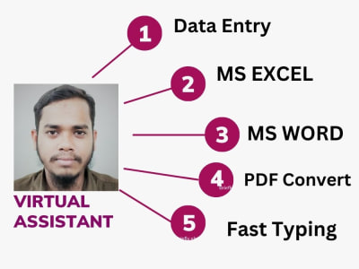 Data Entry , Pdf Conversion, Excel, Word, Google sheets & Docs | Upwork