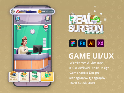 Perfoctional 2D Game UI/UX Designe | wireframe | GUI | UX flow | Upwork