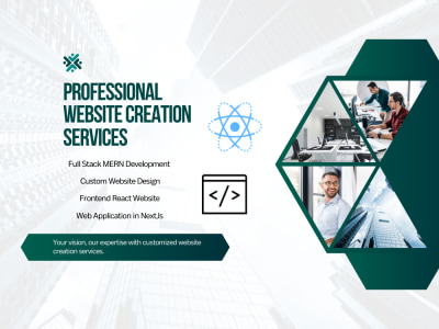 Full stack responsive react website and web application in Nextjs | Upwork