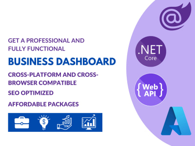 A fully functional business dashboard made with ASP.NET | Upwork