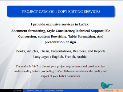 Copy editing services in latex | Upwork