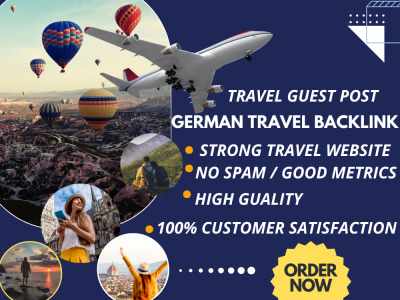 A high Travel guest post with authority backlinks | Upwork