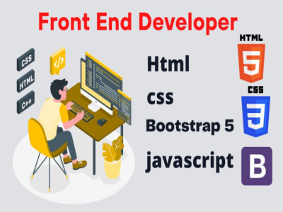 I will do front end web development using HTML, CSS, Bootstrap, JS | Upwork