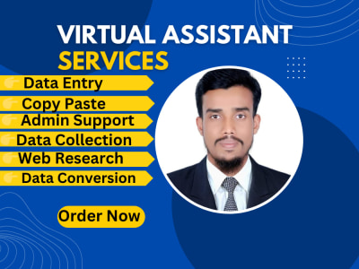 Any virtual assistant, data entry and web research job | Upwork