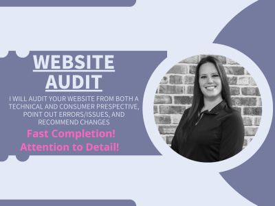 A full review of your entire website; technical & consumer perspective | Upwork