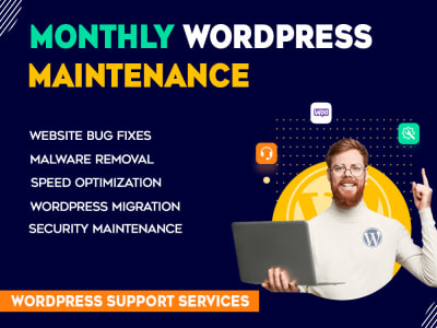 Monthly WordPress Maintenance, WordPress Security & WordPress Migration | Upwork