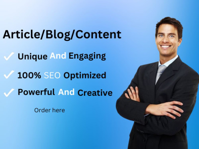 A Unique and Impressive Quality Article/Blog/Content- Article and Blog ...