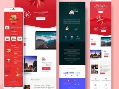 Professional, Editable, Responsive html email newsletter/Mailchimp ...