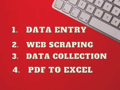 Data entry, data collection, data arrangement and web scraping | Upwork
