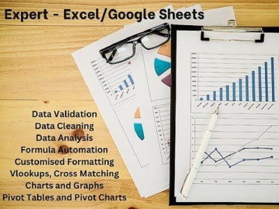 Structured and neat excel or google sheet data analysis and ...