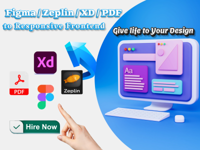 Figma / Zeplin / Adobe XD / PDF to fully responsive HTML / CSS / Bootstrap | Upwork