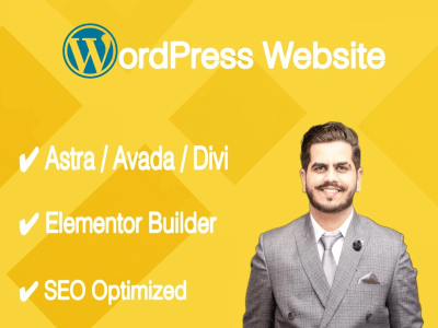 Astra/Avada/Custom WordPress theme/Elementor/Divi theme WordPress website | Upwork