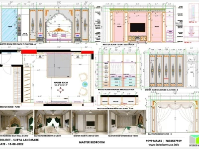 Eye catching interior design (Concepts, Plans, Elevations, Sections ...