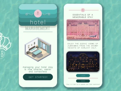 A complete UI/UX of a Hotel Management Application | Upwork