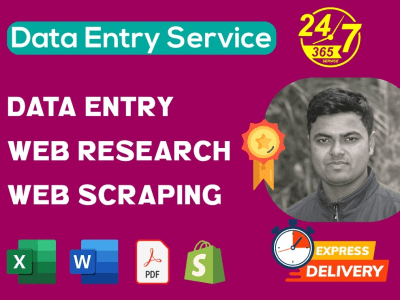 Data entry, web research, copy paste services | Upwork