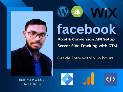 Google Tag Manager, Google Analytics 4, Meta Pixel, conversion API Setup, | Upwork