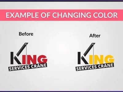 Logo editing/Logo modification/Logo color changing/Logo enhancement ...