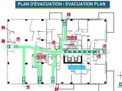 Fire Emergency Evacuation Plan drawings for framing | Upwork