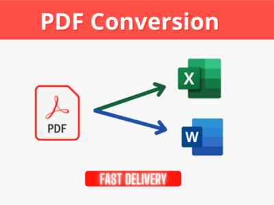 Word document converted from PDF to word | Upwork