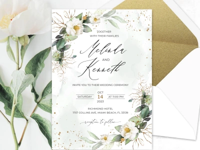 An amazing wedding invitation card | Upwork