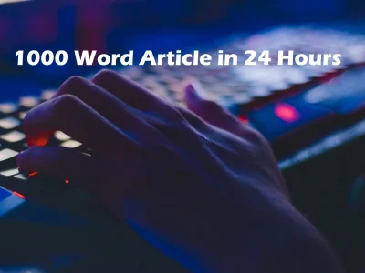 A 1000 word Article within 24 hours | Upwork