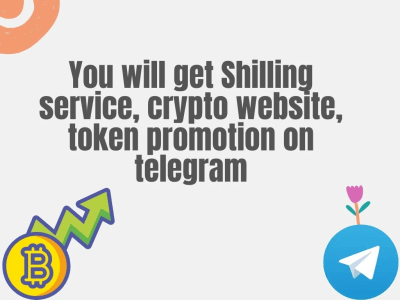 Crypto shilling service and promotion on telegram | Upwork