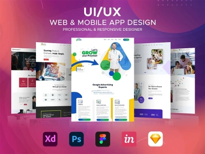 An interactive website UI UX design or mobile app UI UX | Upwork