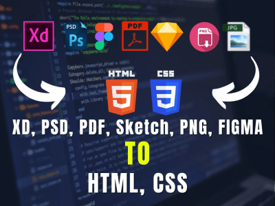 XD / PSD / PDF / Sketch / PNG / FIGMA to responsive Html / CSS Website ...