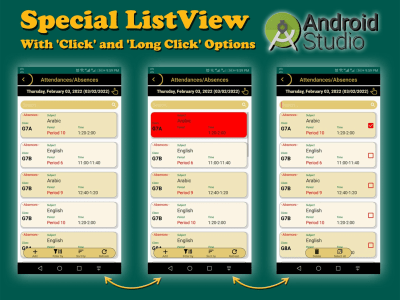 Special ListView in Android Studio 'Click & Long Click / Layout ...