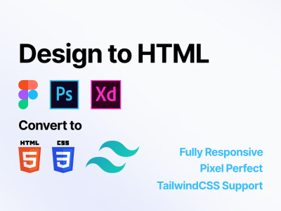 Design to HTML, CSS, TailwindCSS | Upwork