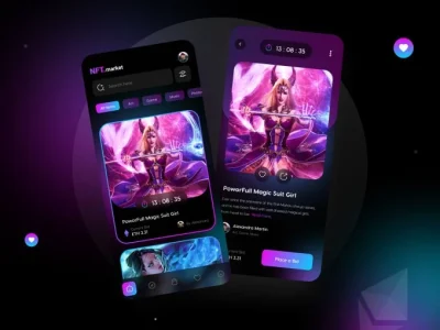A unique and creative mobile app UI UX design. | Upwork