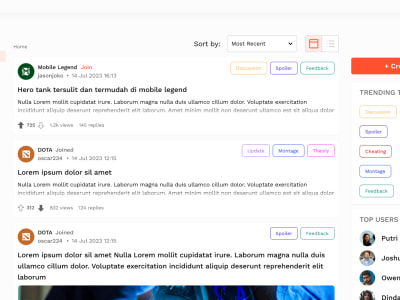 A desktop app design on Figma. | Upwork