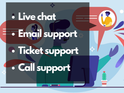Email, LiveChat, Ticket, Social support | Upwork