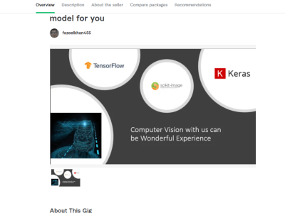 A Deep Learning Based Computer Vision Model. | Upwork
